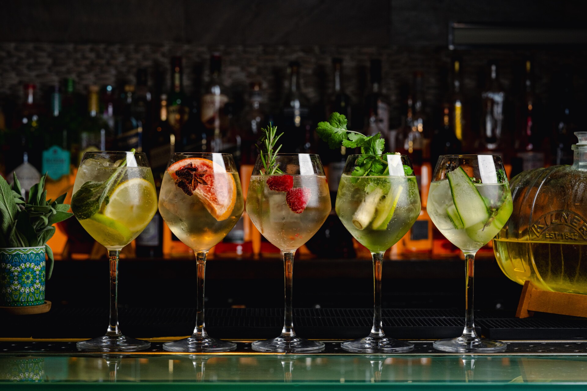 Indian Spring Spritz Drinks in London - Mint Leaf in Bank